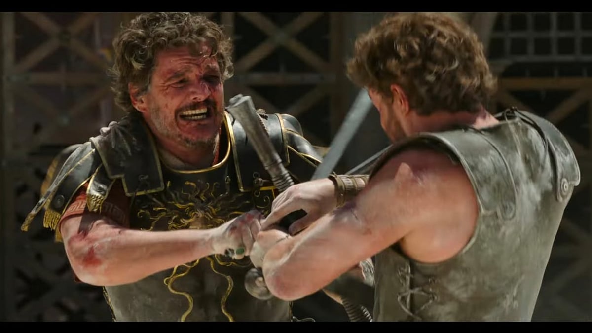 Gladiator II Trailer: An enraged Lucius (Paul Mescal) takes on a powerful Marcus Acacius (Pedro ...